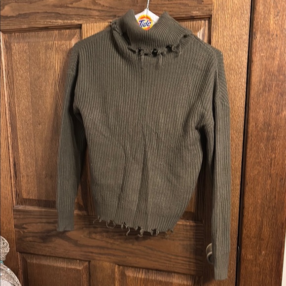 New Look | Sweaters | New Look Khaki Ribbed Turtleneck Sweater | Poshmark